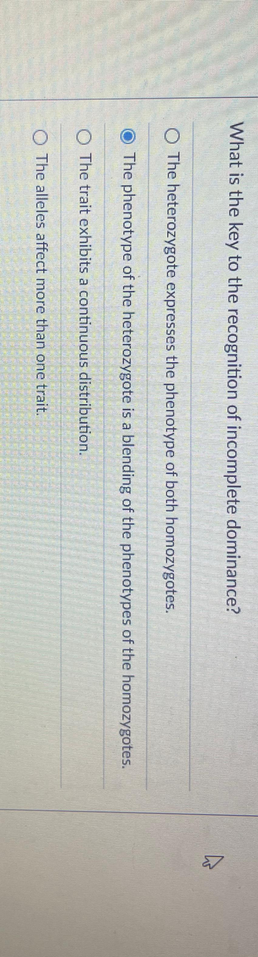 Solved What is the key to the recognition of incomplete | Chegg.com
