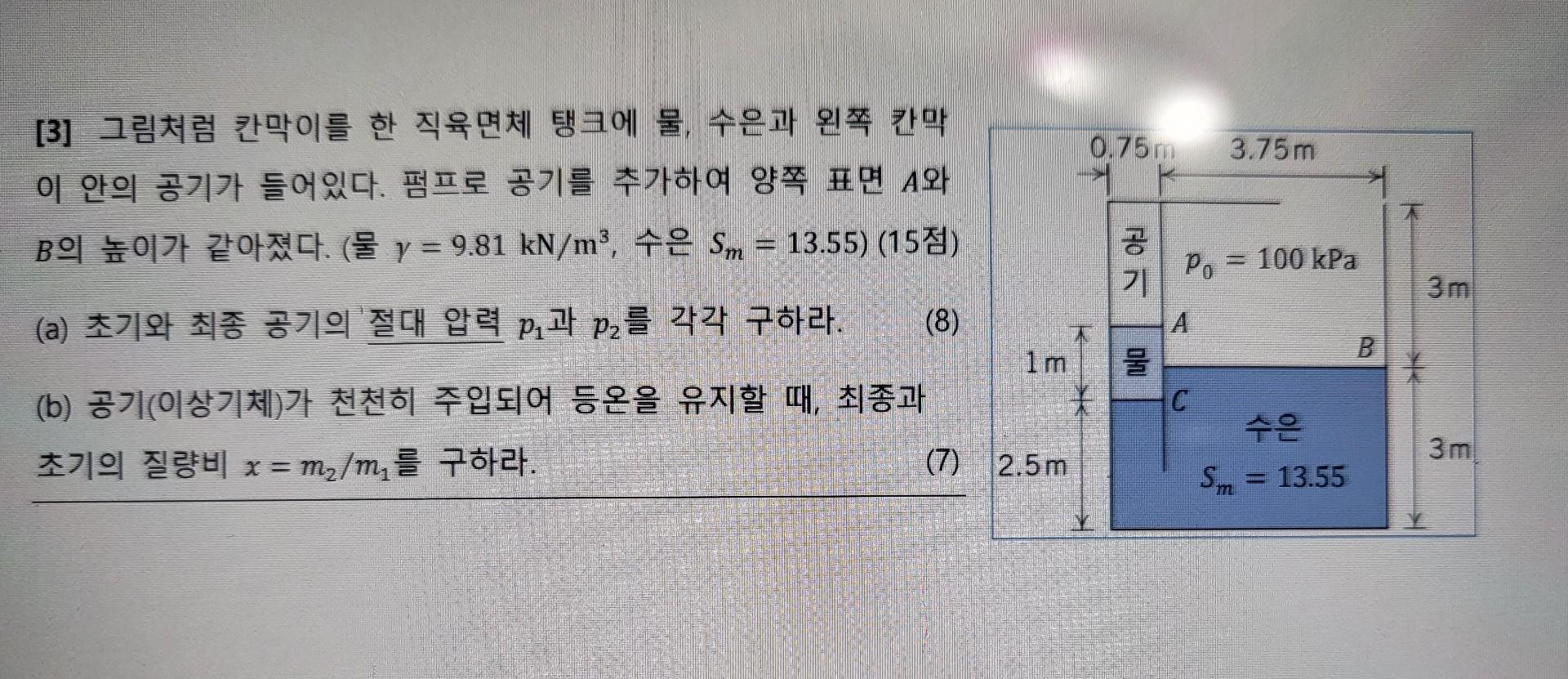 As shown in the figure, a cuboid tank with a | Chegg.com