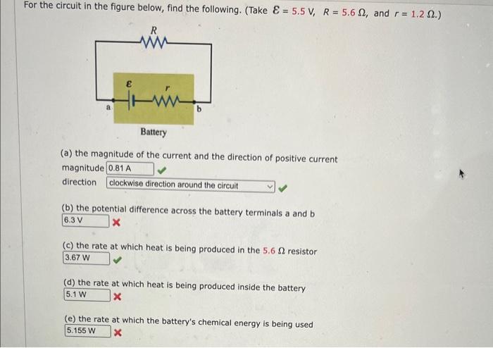 Solved For the circuit in the figure below, find the | Chegg.com