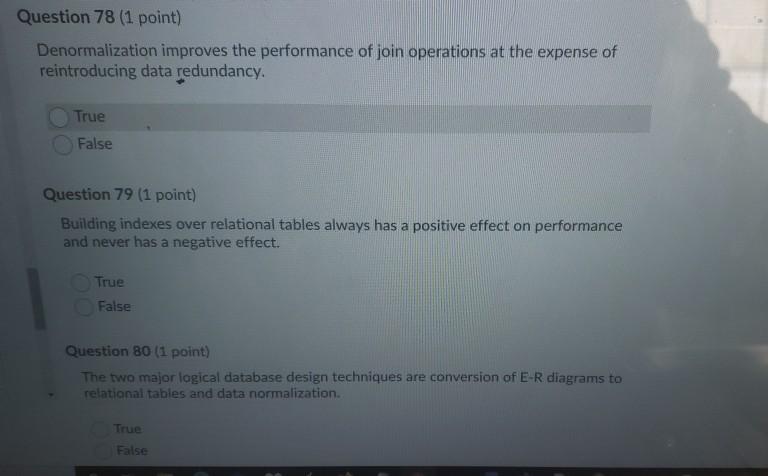 Solved Question 81 (1 point) A many-to-many binary | Chegg.com