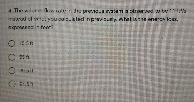Solved the volume flow rate in the previous problem was 187 | Chegg.com