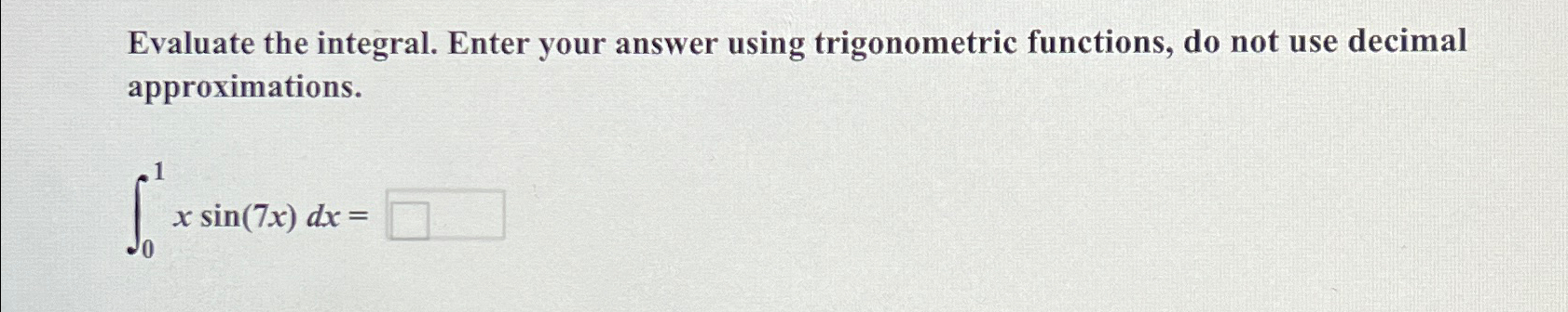 Solved Evaluate the integral. Enter your answer using | Chegg.com