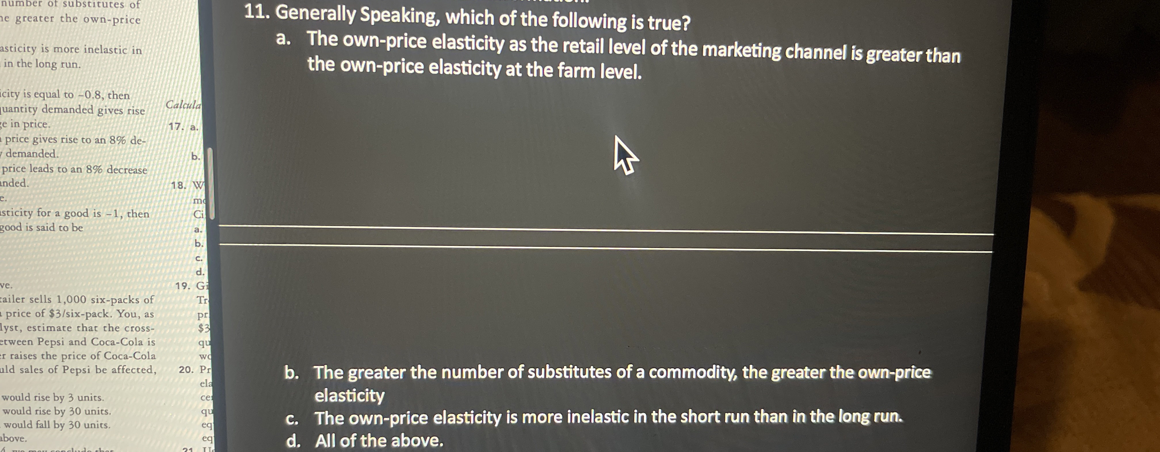 Solved number of substitutes of greater the | Chegg.com