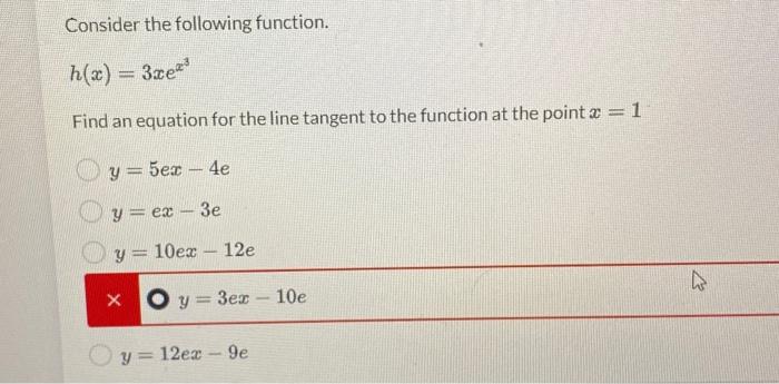 Solved Consider The Following Function H X 3xex3 Find An