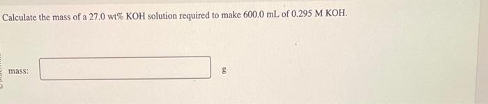 Solved How many milliliters of pure liquid methanol | Chegg.com