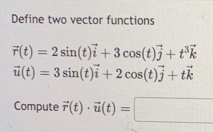 Solved Define Two Vector 2270