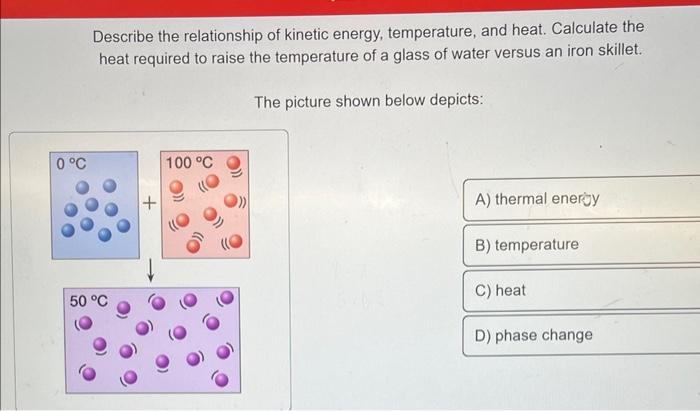 Solved Describe the relationship of kinetic energy, | Chegg.com