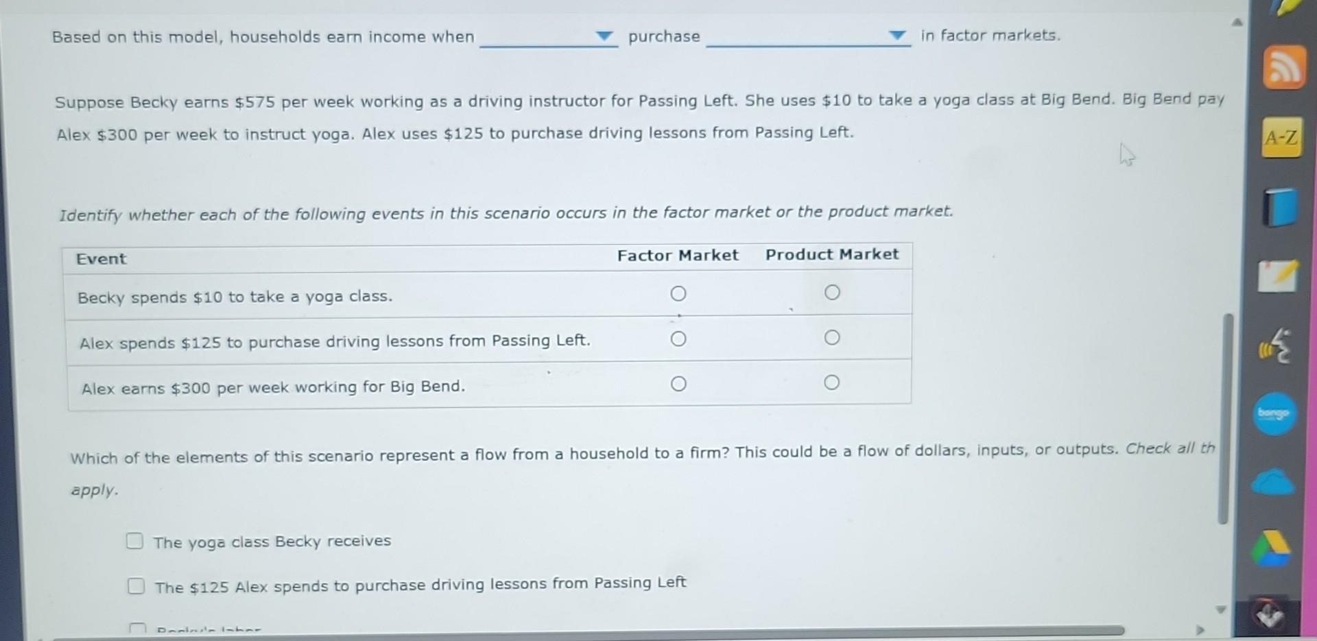 Solved The following diagram presents a circular-flow model | Chegg.com