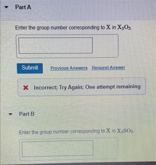 Solved Part A Identify the group number in the periodic | Chegg.com