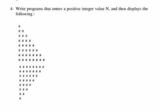 Solved 4 Write Programs That Enters A Positive Integer 