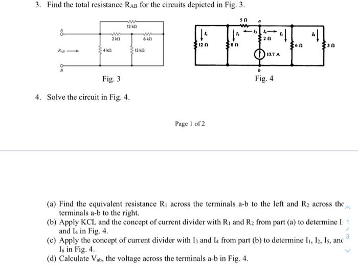 Solved 3. Find the total resistance RAB for the circuits | Chegg.com