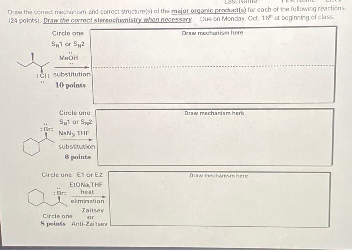 Solved Draw the correct mechanism and correct structure(s) | Chegg.com