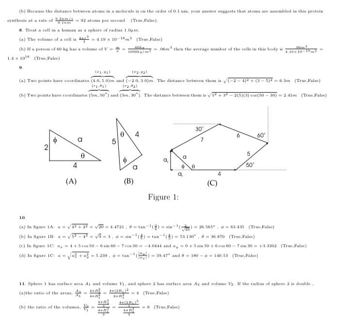 Solved B Because The Distance Between Atoms In A Molecule