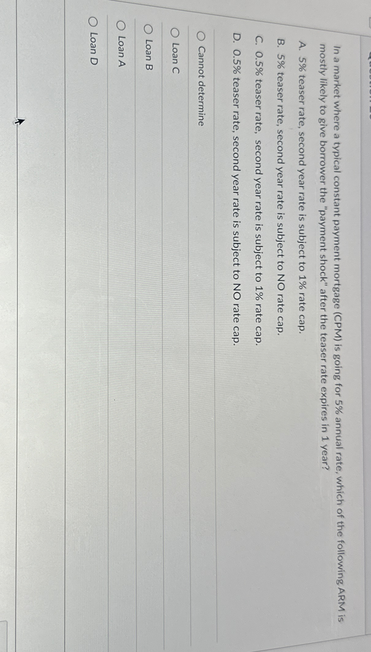 Solved In a market where a typical constant payment mortgage | Chegg.com