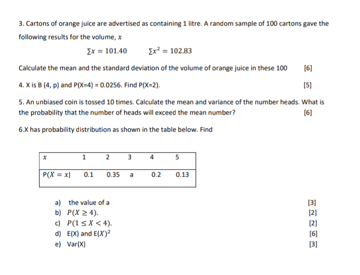 Solved 3. Cartons of orange juice are advertised as | Chegg.com