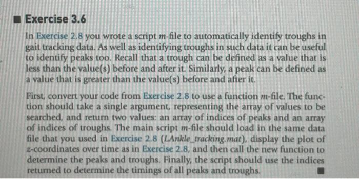 Solved Exercise 3.6 In Exercise 2.8 you wrote a script | Chegg.com