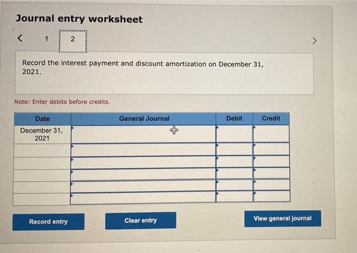 Solved Journal entry worksheet