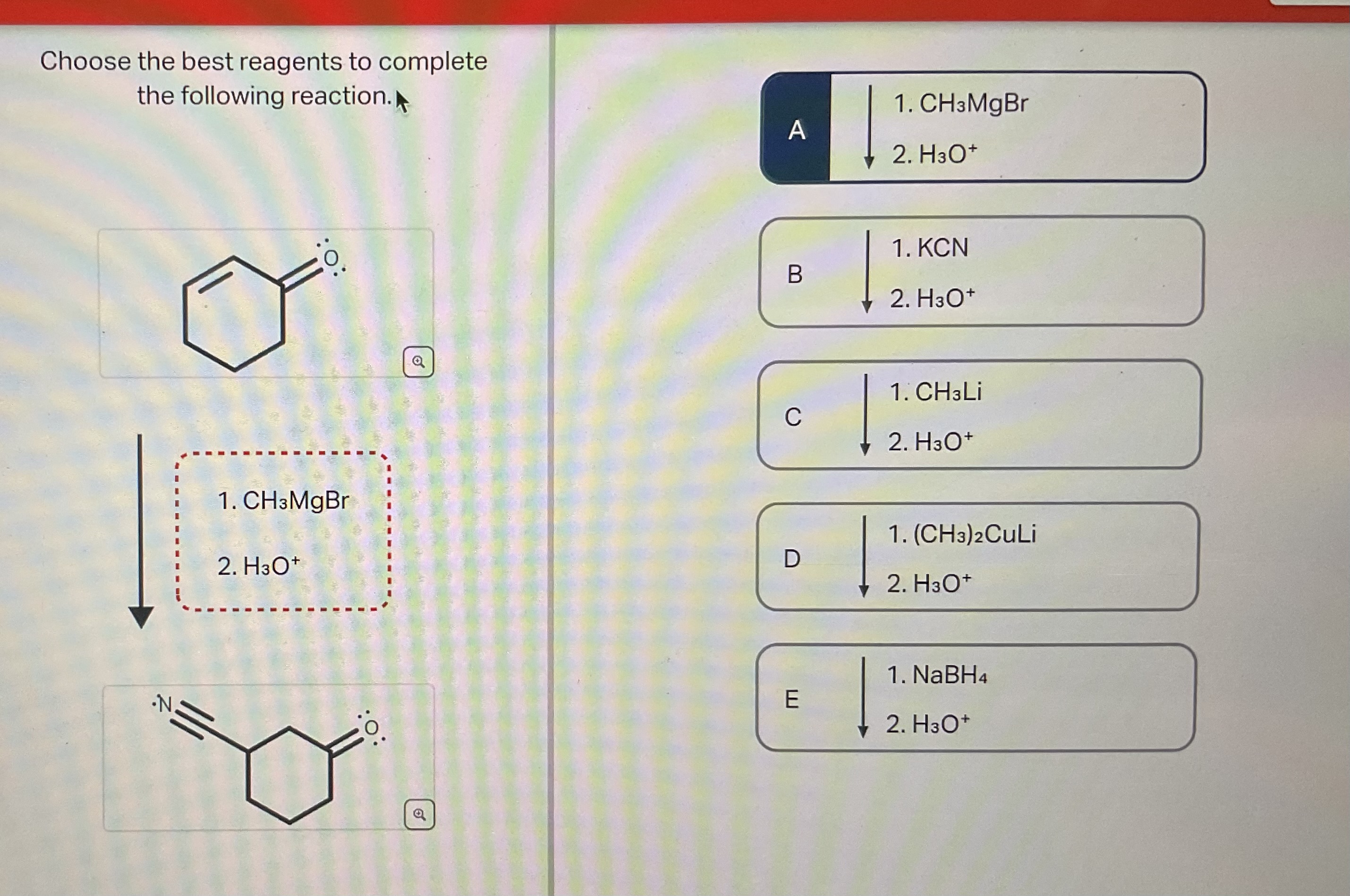 Solved Choose the best reagents to completethe following | Chegg.com