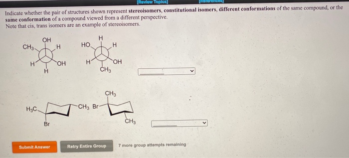 Solved [Review Topics) [References Indicate whether the pair | Chegg.com
