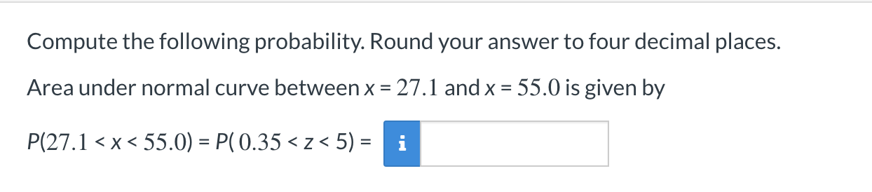 Solved Compute the following probability. Round your answer | Chegg.com