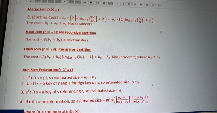 Solved Consider the join operation between relation r and | Chegg.com