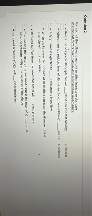 Solved Question 2For each of the following match it to | Chegg.com