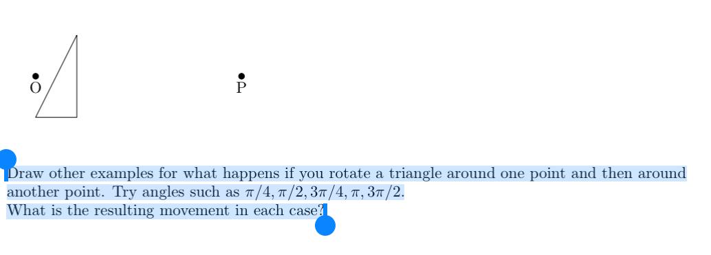 Solved P*Draw other examples for what happens if you rotate | Chegg.com