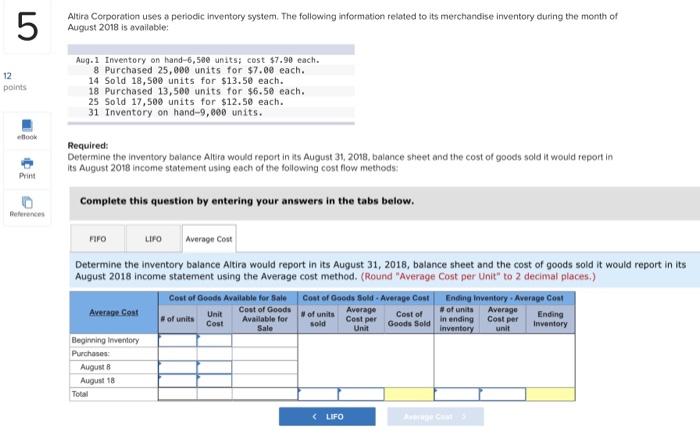 Solved Chapter 8 HW Saved Help Save & Exit Submit 5 Altira | Chegg.com