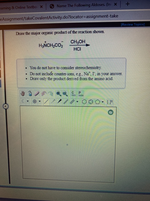 Solved earning & Online Textbox Name The Following Aldoses. | Chegg.com