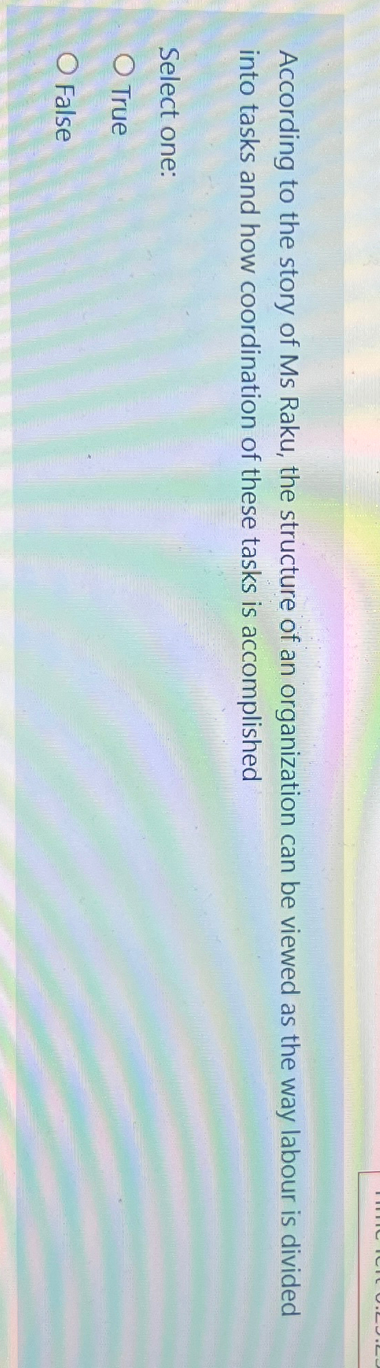 Solved According to the story of Ms Raku, the structure of | Chegg.com