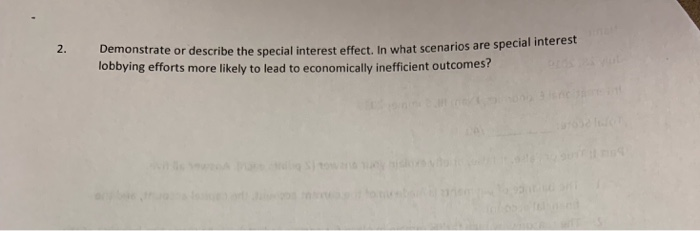 Solved Demonstrate or describe the special interest effect. | Chegg.com