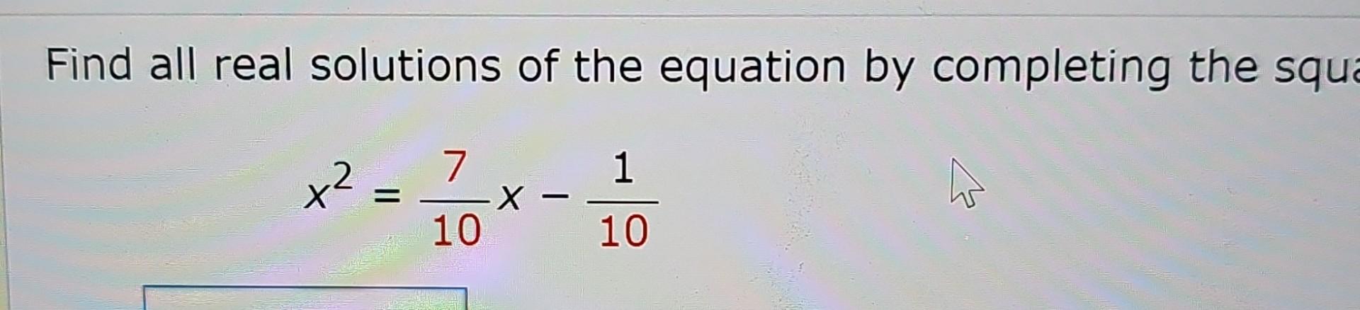 Solved Find all real solutions of the equation by completing | Chegg.com