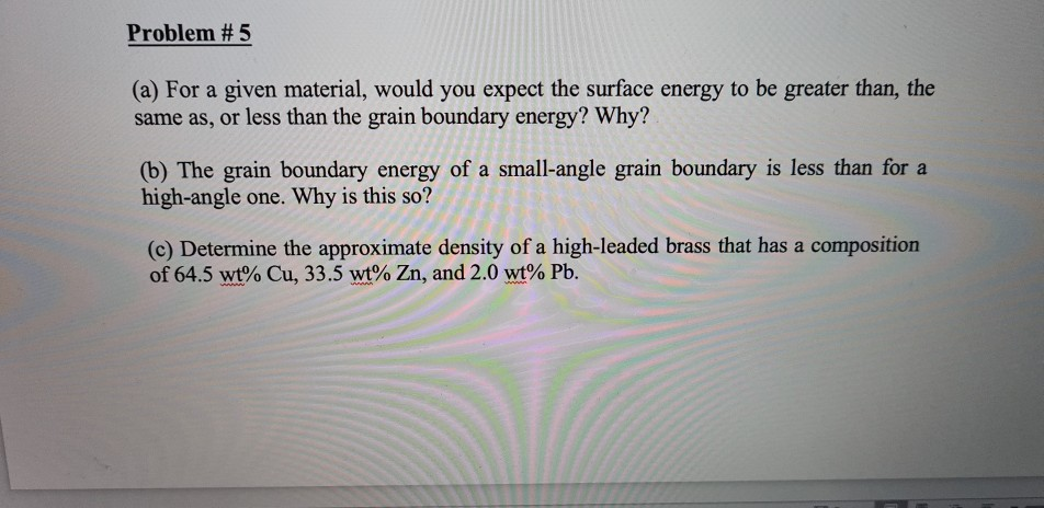 Solved # (a) For a given material, would you expect the | Chegg.com