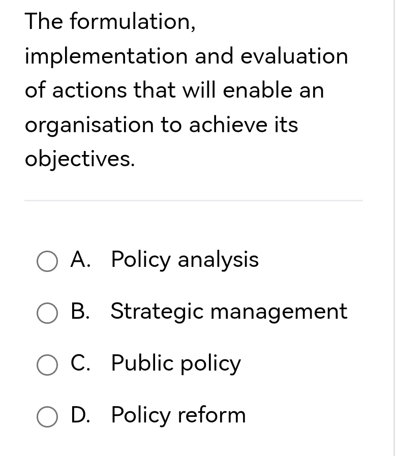 Solved The formulation, implementation and evaluation of | Chegg.com