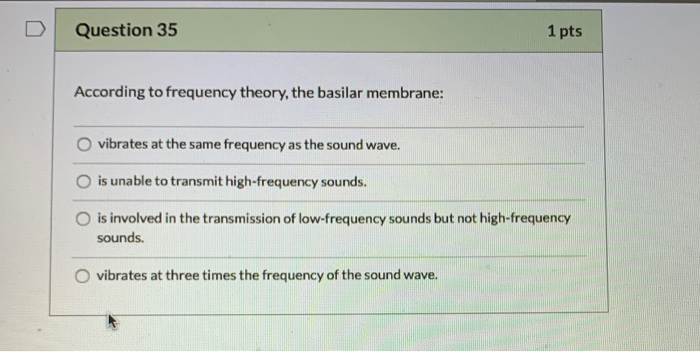 Solved Question 35 1 pts According to frequency theory, the | Chegg.com