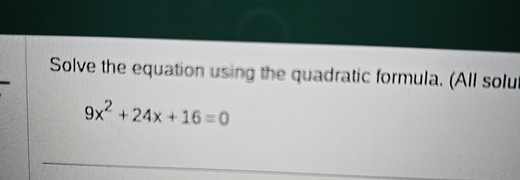 Quadratic Equation Solver