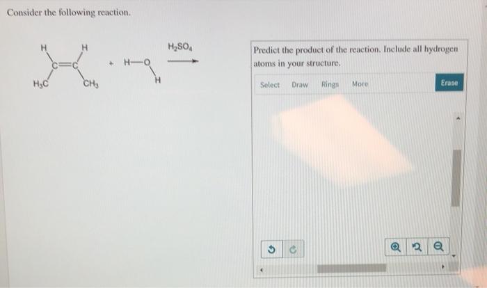 Solved Consider the following reaction H2SO4 Predict the | Chegg.com
