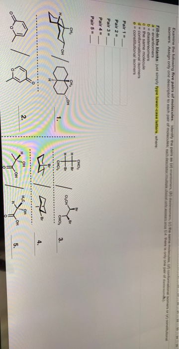 Solved Examine the following live pairs of molecules. | Chegg.com