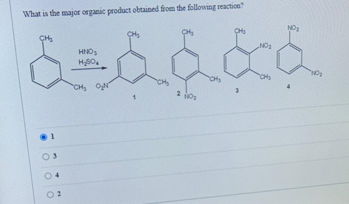 Solved What is the major organic product obtained from the | Chegg.com Solved What is the major organic product obtained from the | Chegg.com