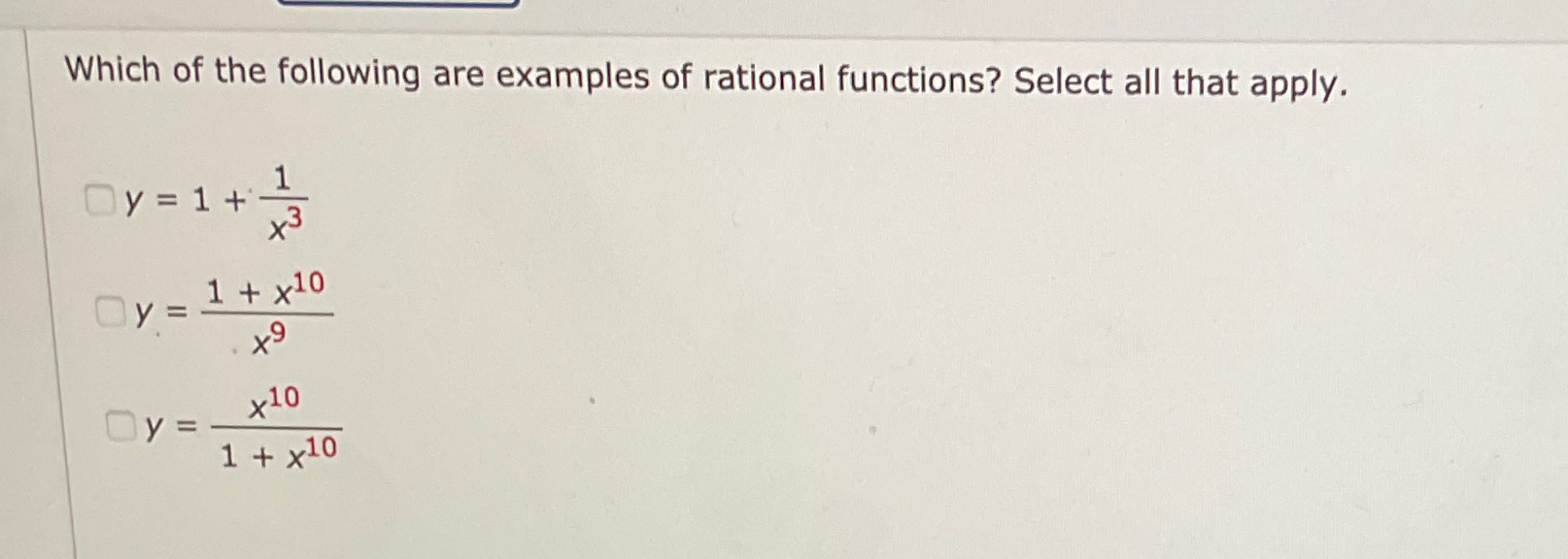 Solved Which of the following are examples of rational | Chegg.com