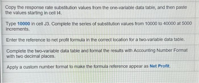 Solved Copy the response rate substitution values from the | Chegg.com