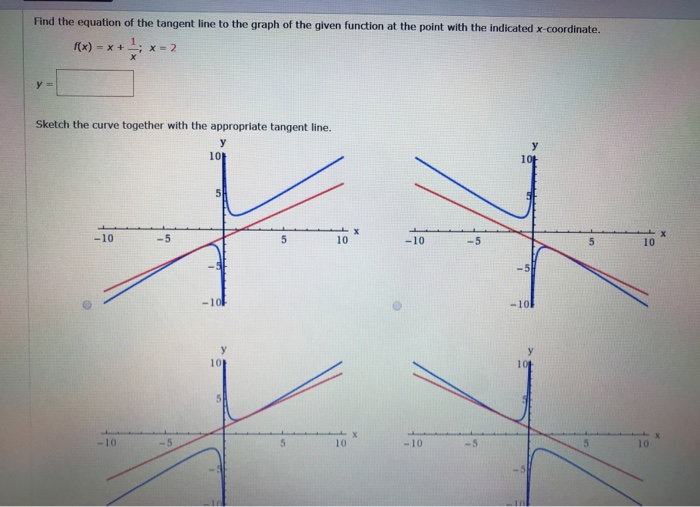 Solved Find the equation of the tangent line to the graph of | Chegg.com
