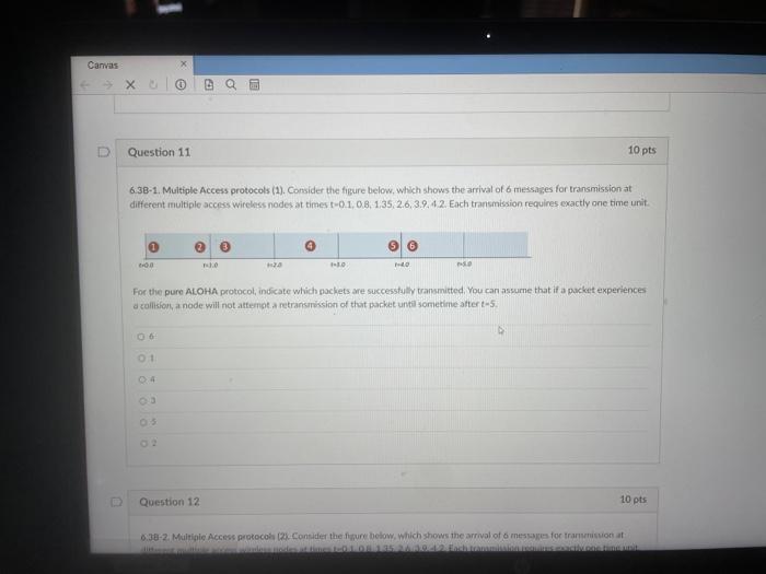 Solved 6.38-1. Muitiple Access protocols (1). Consider the | Chegg.com