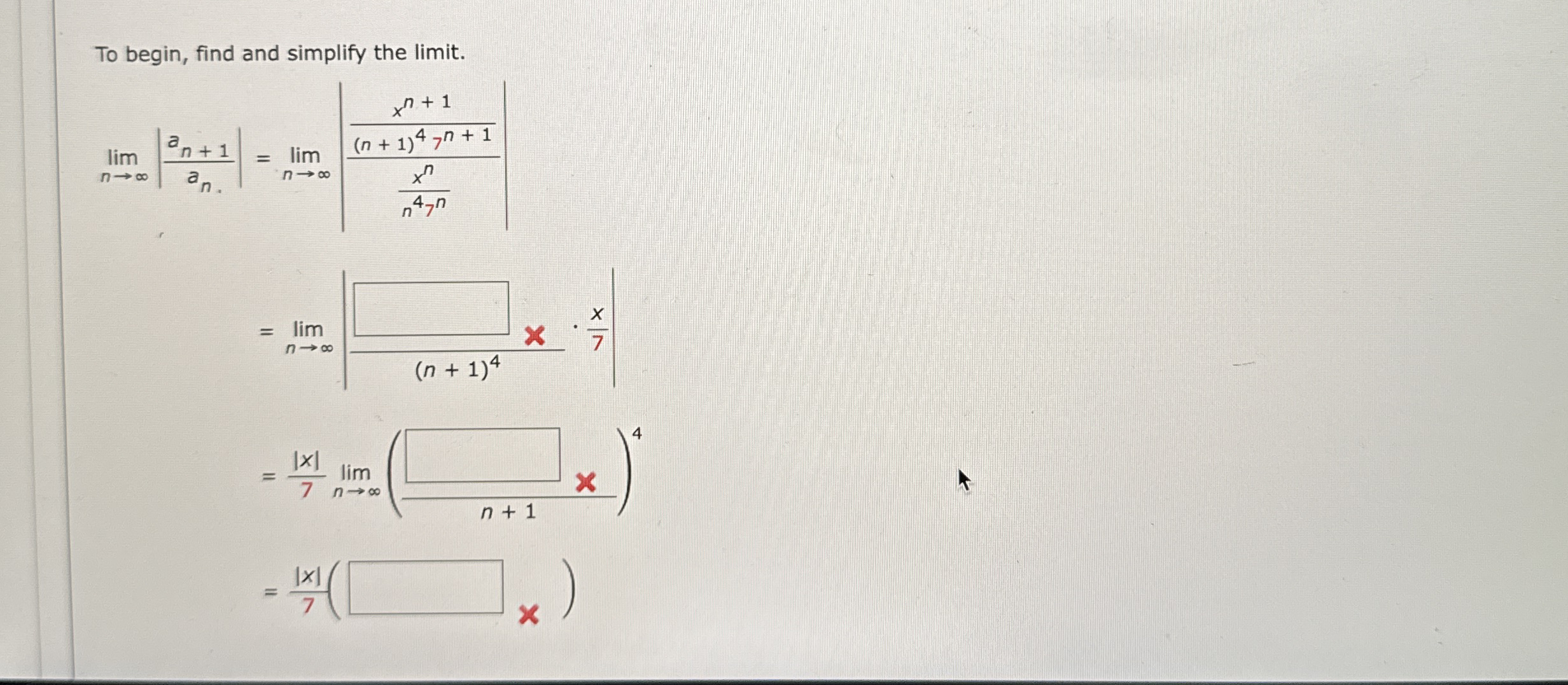 Solved To begin, find and simplify the | Chegg.com