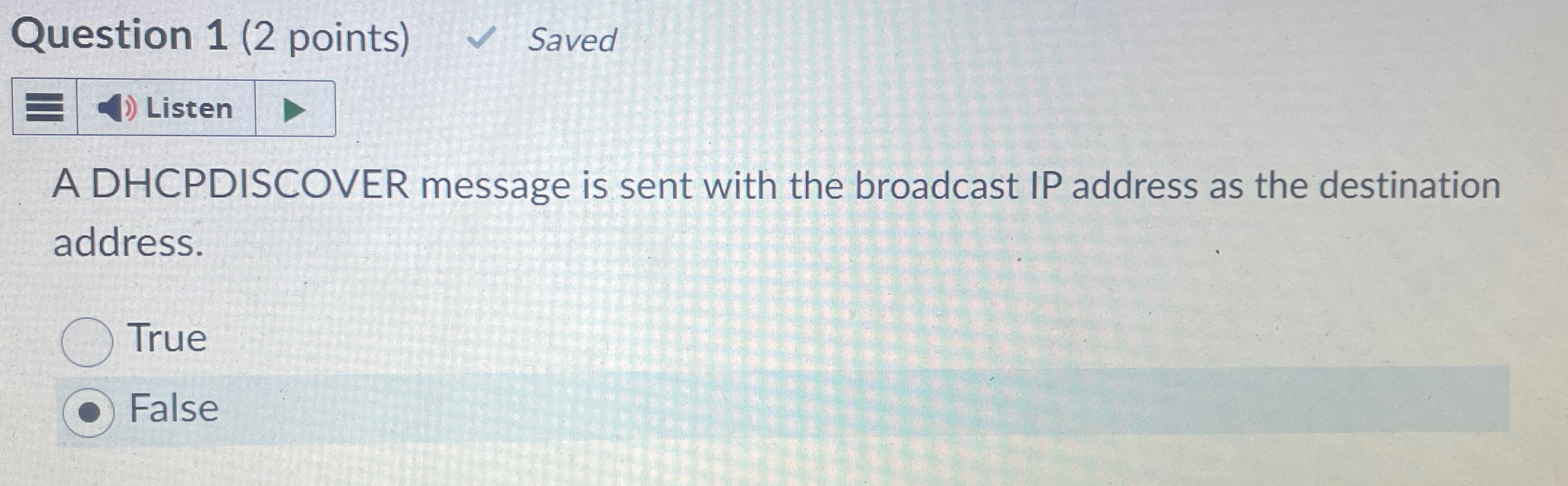Solved A DHCPDISCOVER message is sent with the broadcast IP | Chegg.com