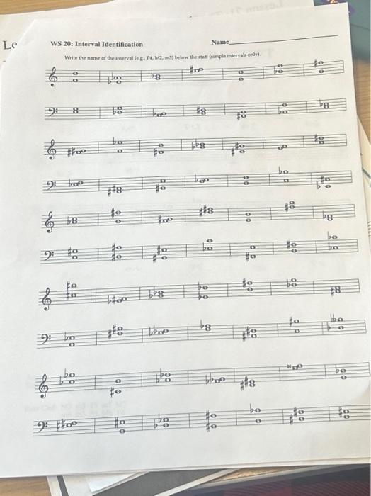 Le WS 20: Interval Identification Write the name of | Chegg.com