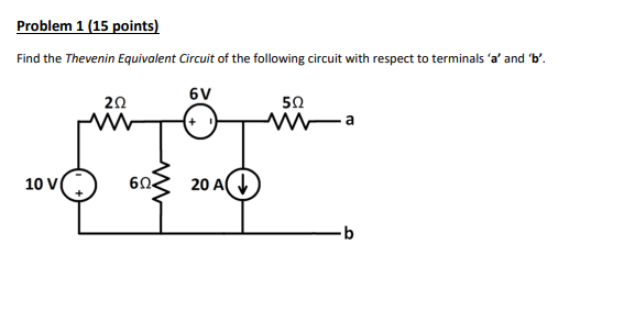 Solved Problem 9.51: Find the Thévenin equivalent circuit | Chegg.com