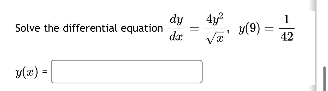 Solved Solve the differential equation | Chegg.com