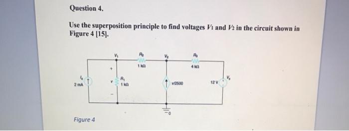 Solved Question 4. Use the superposition principle to find | Chegg.com