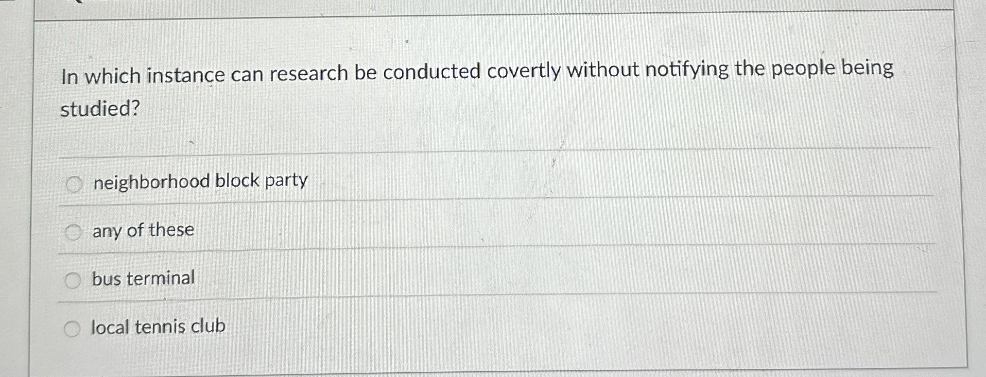 High Quality SOLUTION In which instance can research be conducted ...